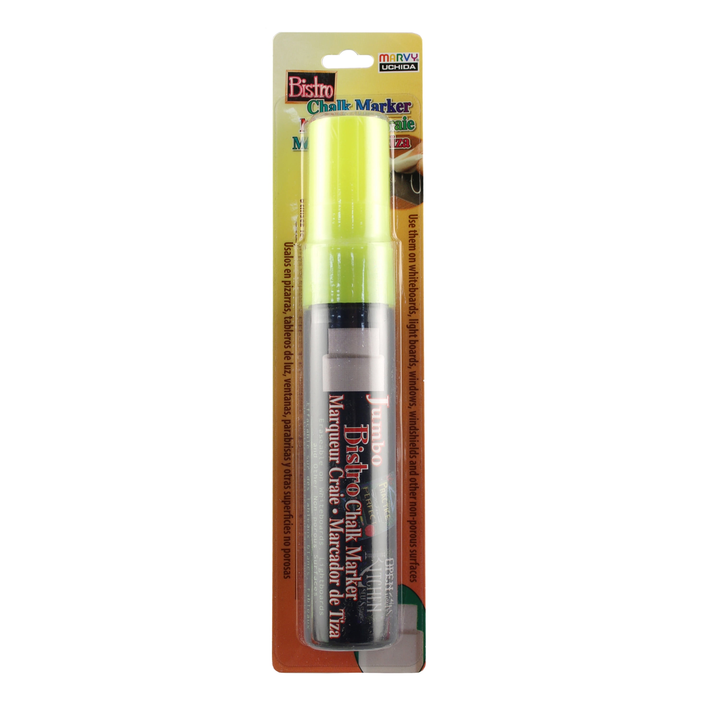 Uchida Bistro Chalk Marker, Jumbo, Fluorescent Yellow - Walmart.com