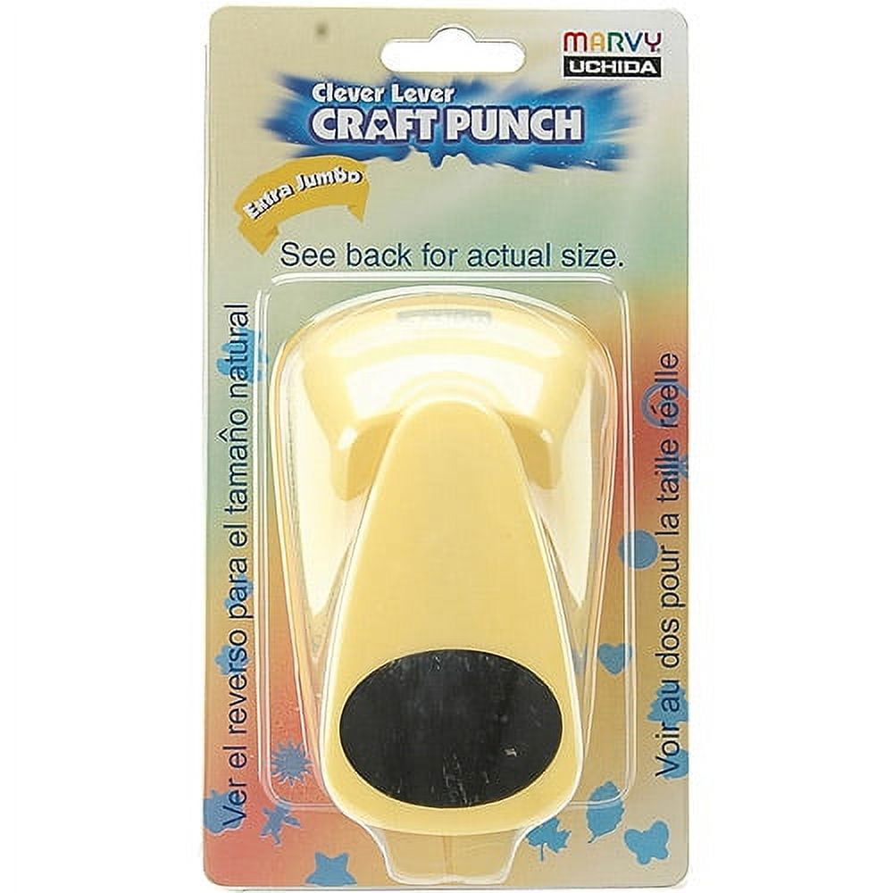 Uchida Clever Lever Extra Jumbo Craft Punch-Oval - Walmart.com