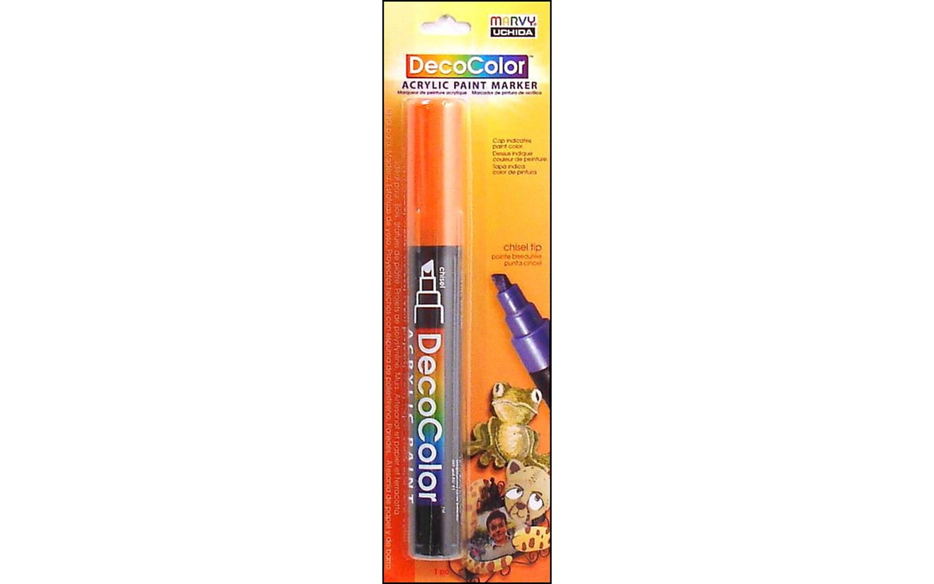 Uchida DecoColor Acry Paint Pen Card Orange - Walmart.com