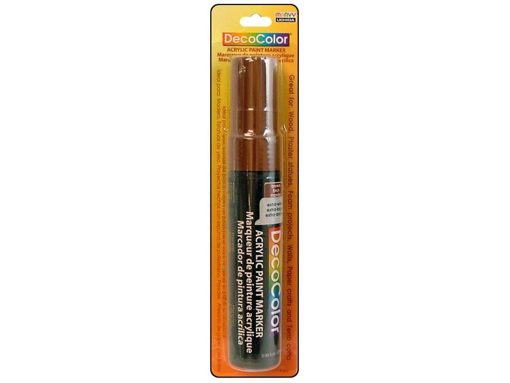 Uchida DecoColor Acry Paint Pen Jumbo Card Brn - Walmart.com