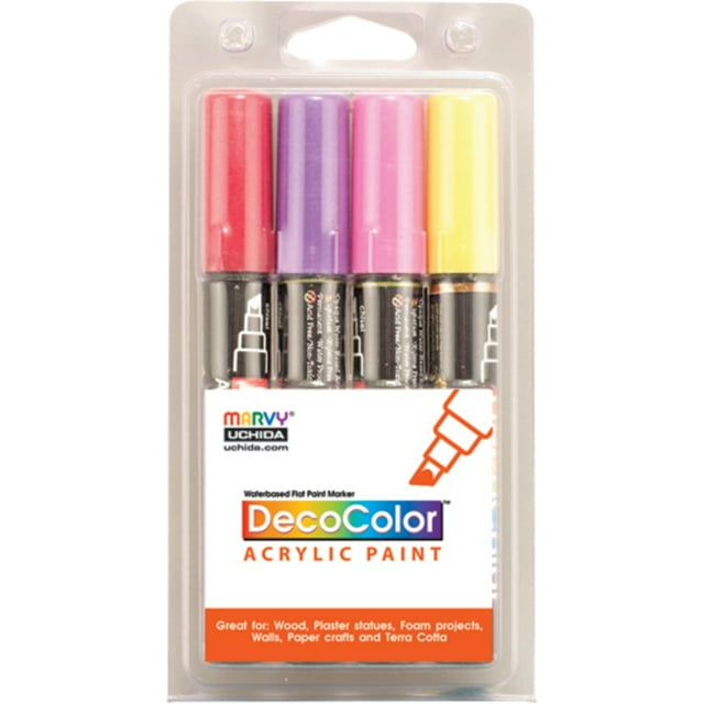 Uchida DecoColor Acrylic Paint Marker Set, Bright - Walmart.com