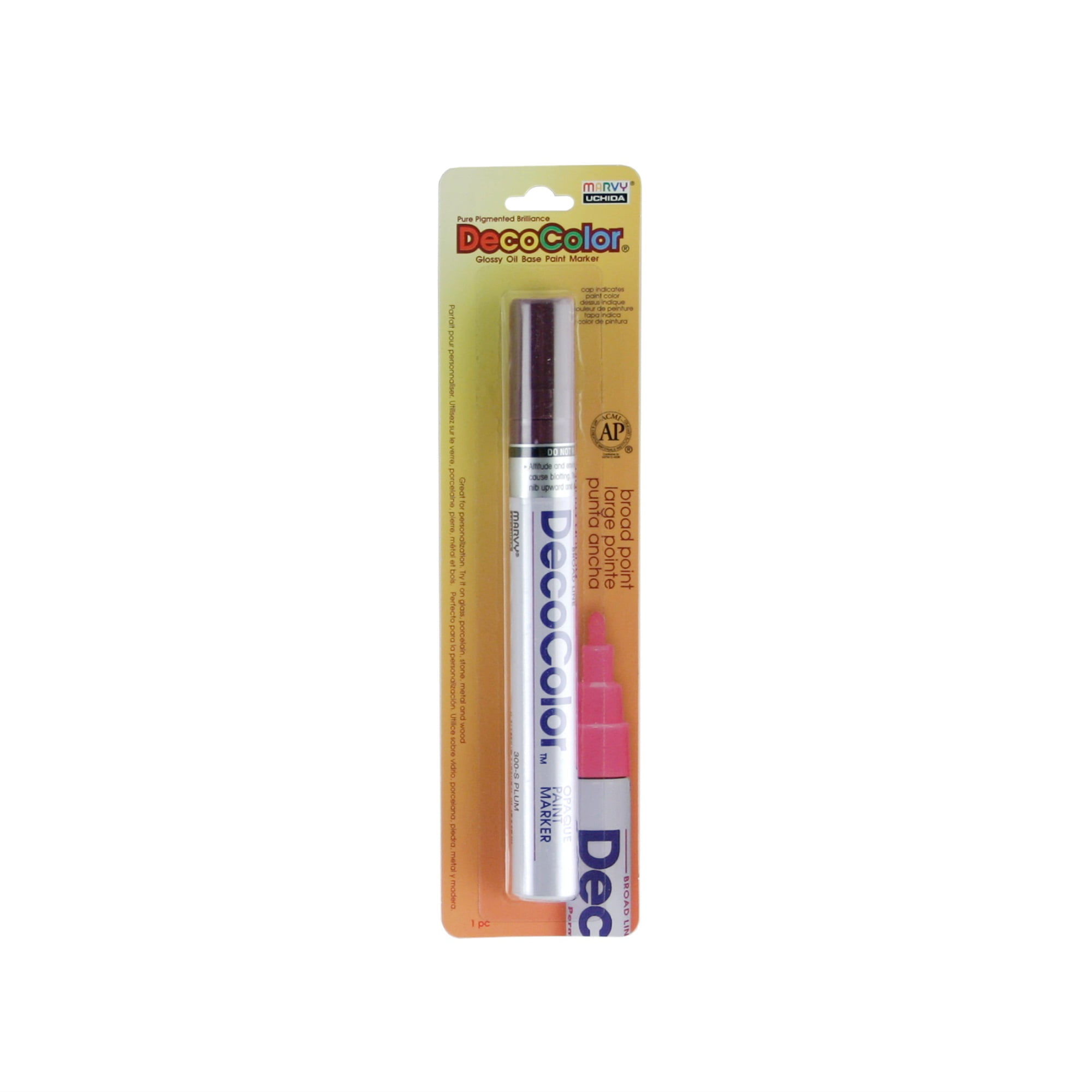 Uchida 300-C-64 Marvy Deco Color Broad Point Paint Marker, Plum ...