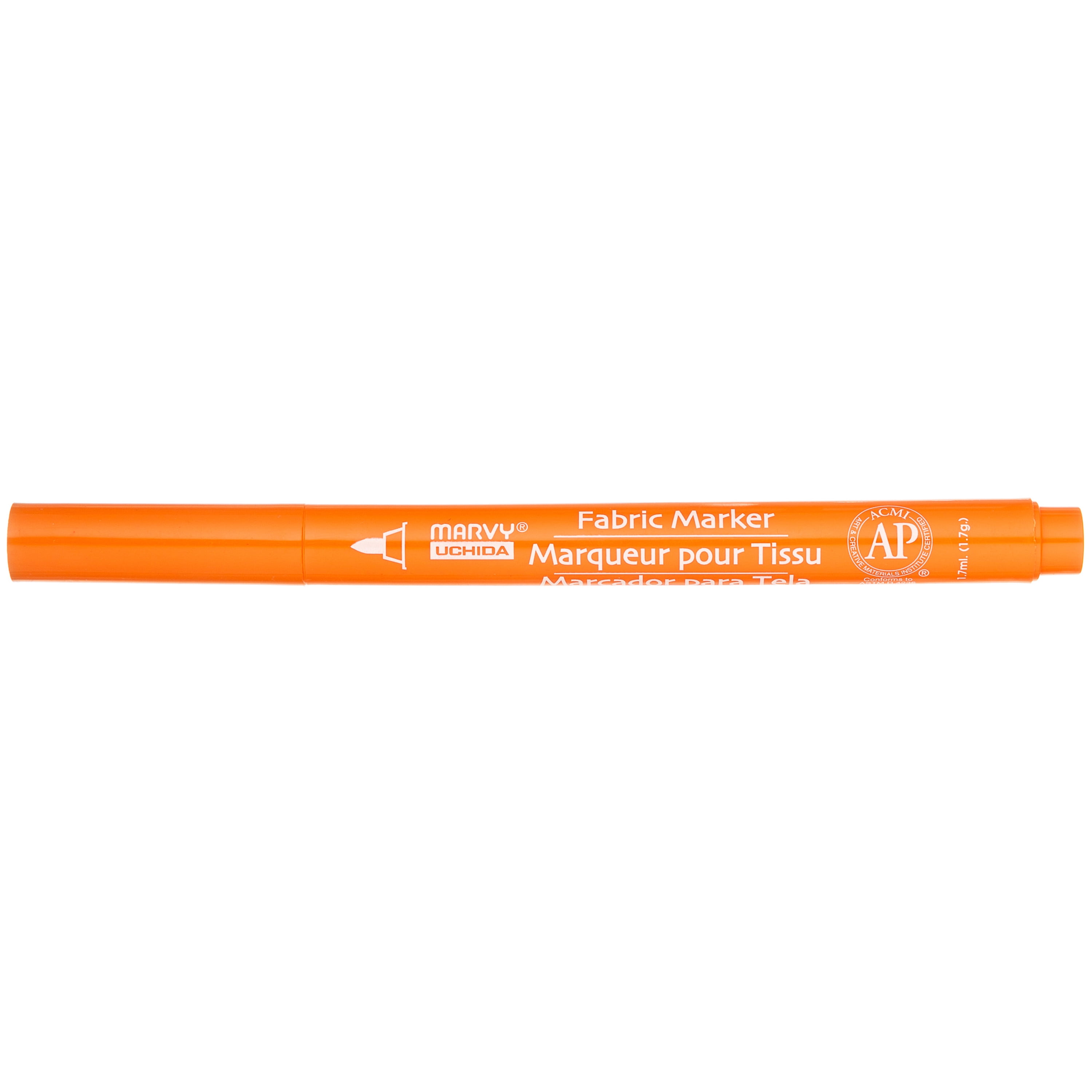 Uchida Fabric Marker, Fine-Line, Orange - Walmart Business Supplies