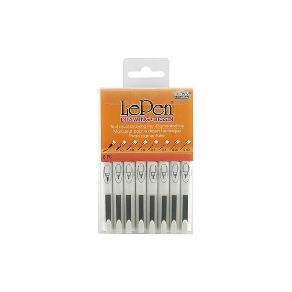 Uchida Le Pen Drawing/Marker Set 8pc - Walmart.com
