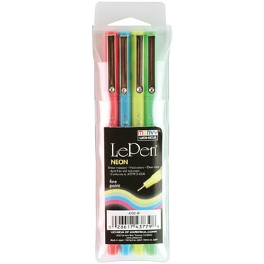 Le Pen Fine Point Dark Set 4/Pkg-Black, Brown, Burgundy & Dark Grey ...
