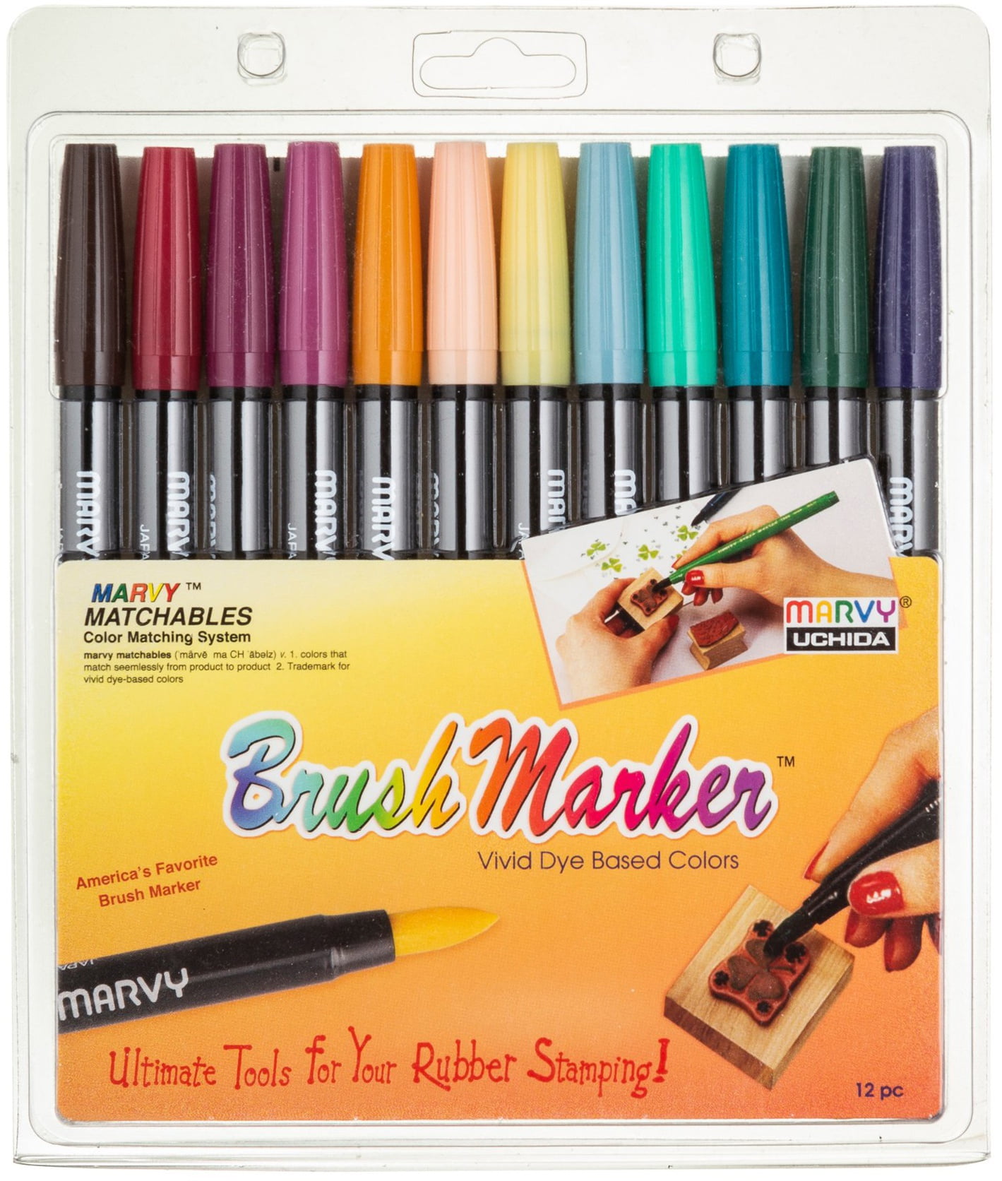 Uchida Of America 1500-12C Brush Markers 1 - Walmart.com