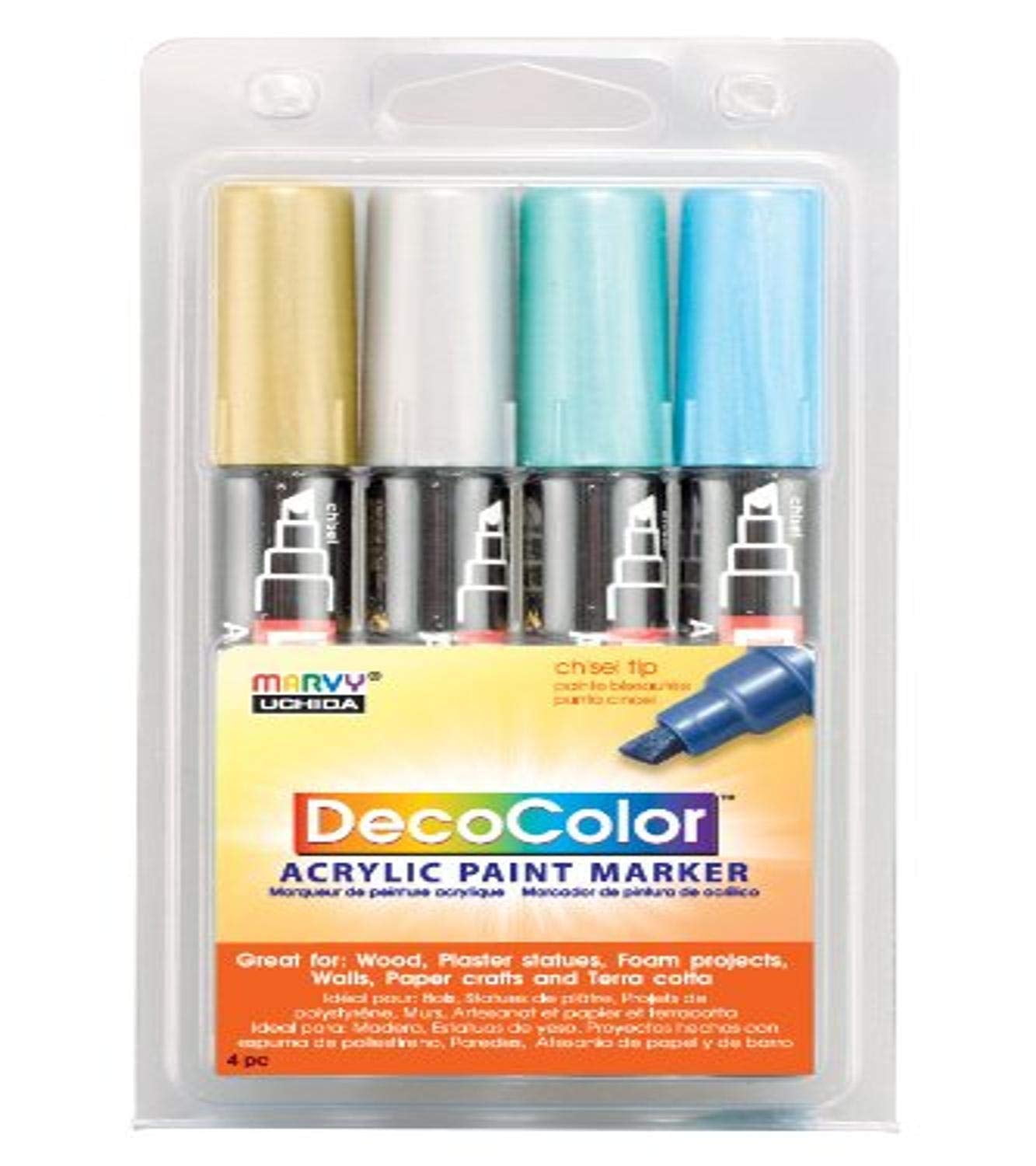 Uchida Of America DECOCOLOR Paint MRKR, Bright Colors C68 - Walmart.com