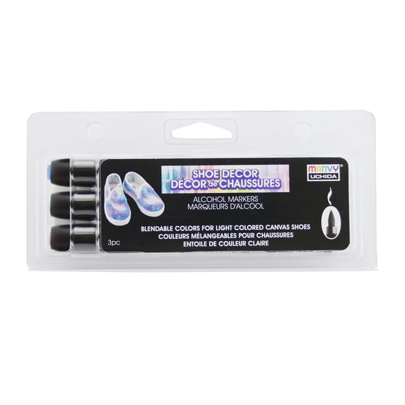 Uchida Shoe Decor Alcohol Brush Tip Markers 3/Pkg-Sunset - Walmart.com