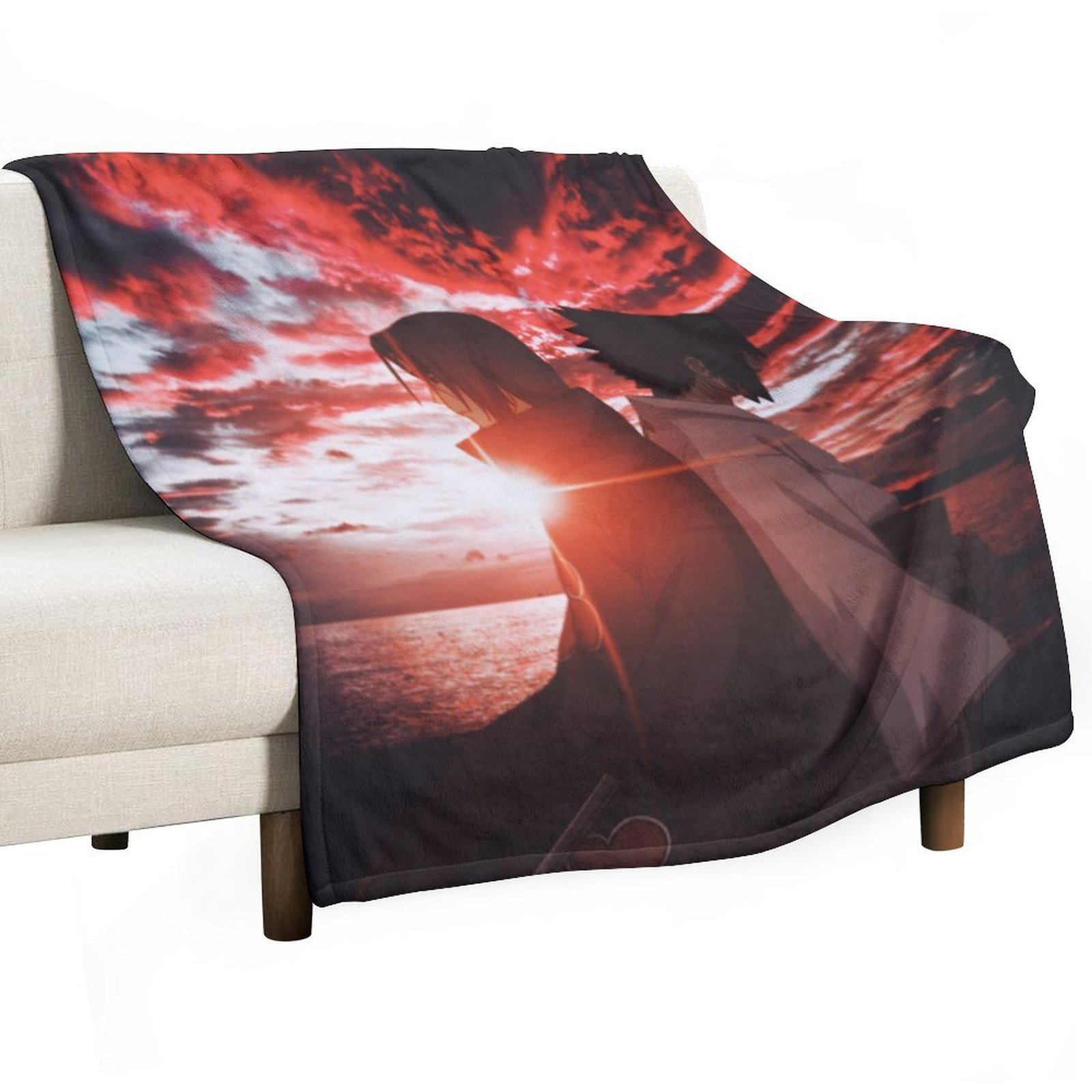 Uchiha Sasuke And Uchiha Itachi Luxury Flannel Blanket - Super Soft ...