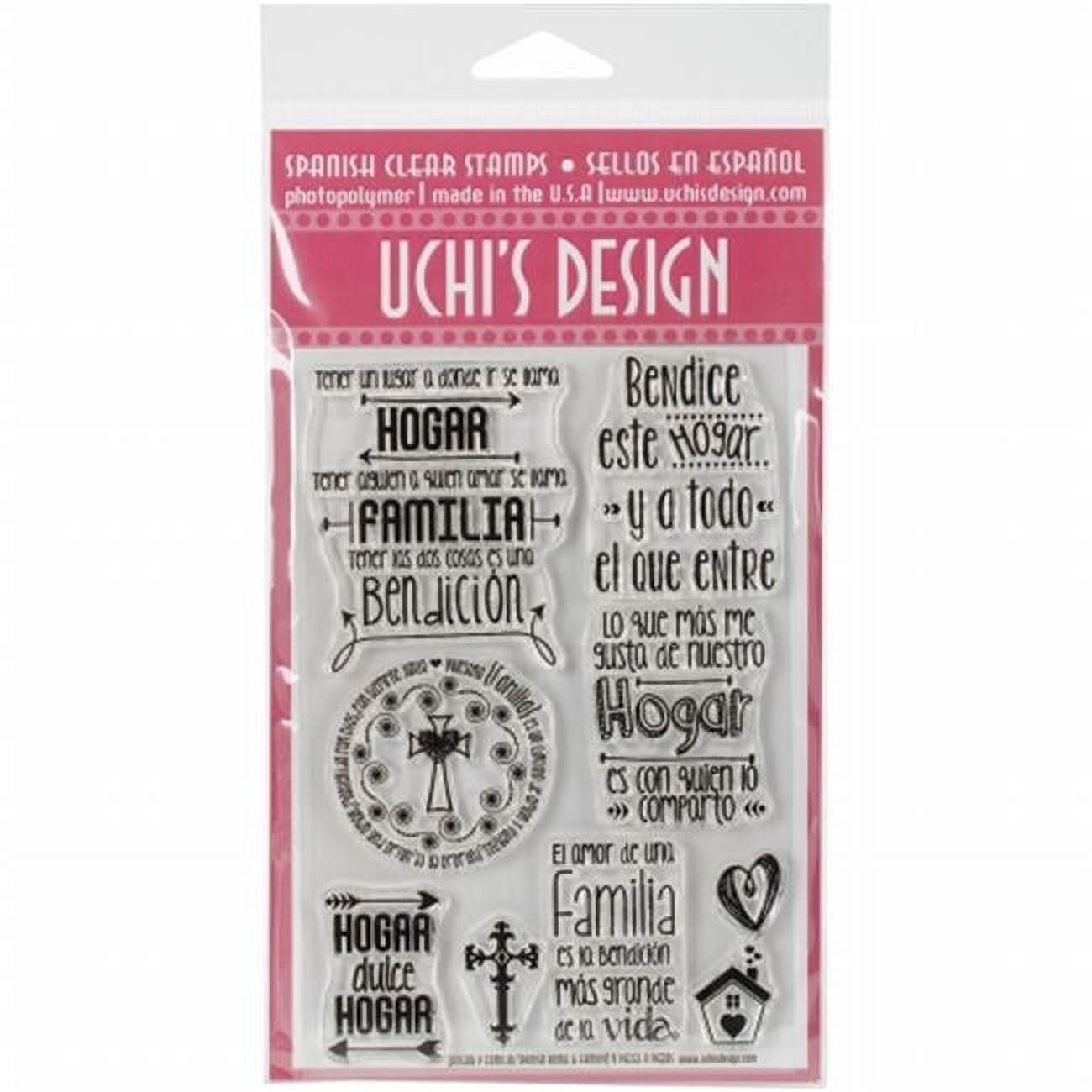 Uchis Design RS202 Spanish Clear Stamps 4 x 6 in. - Hugar Y Familia ...
