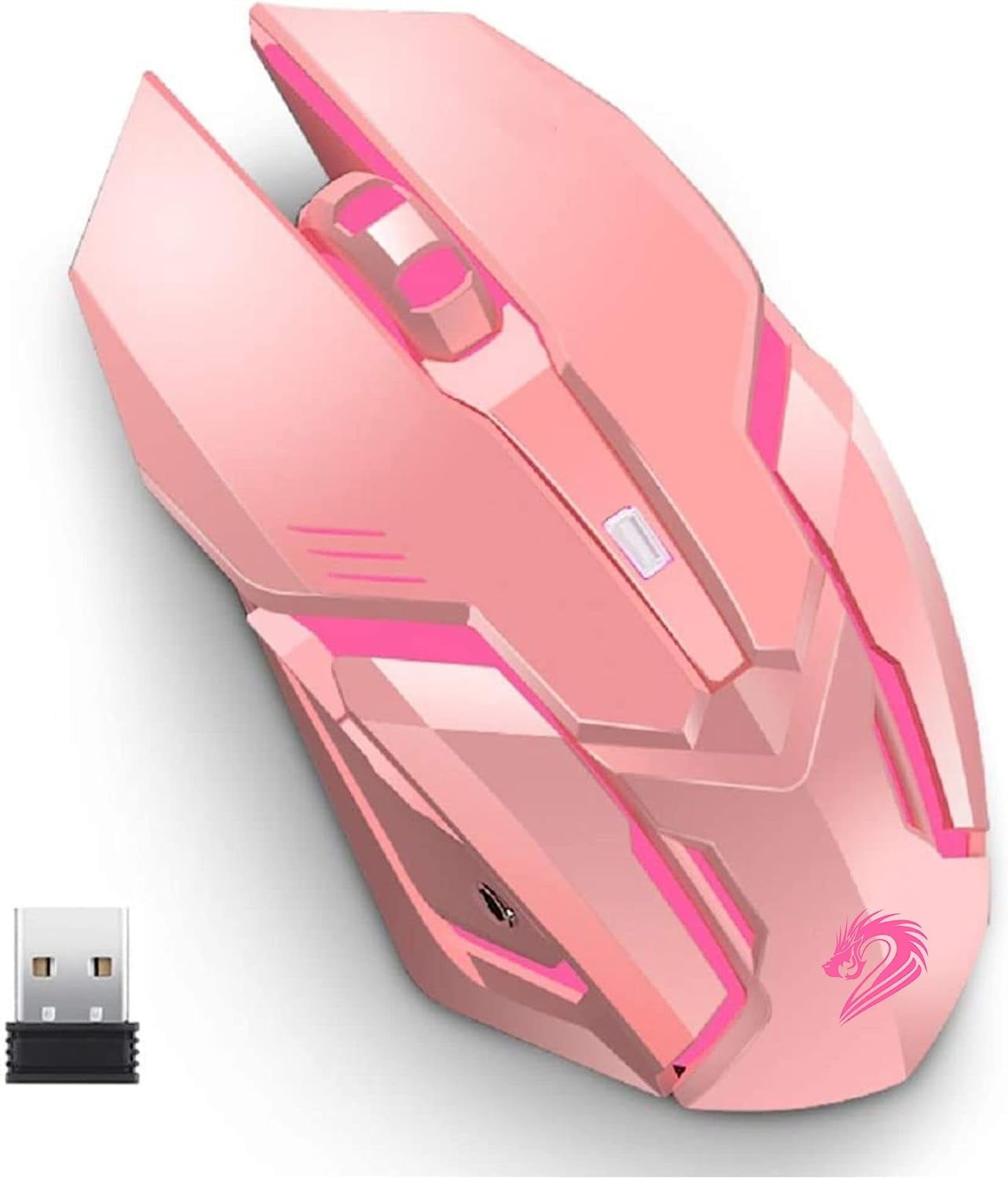 Uciefy Wireless Gaming Mouse Optical Breathing Light Rechargeable ...