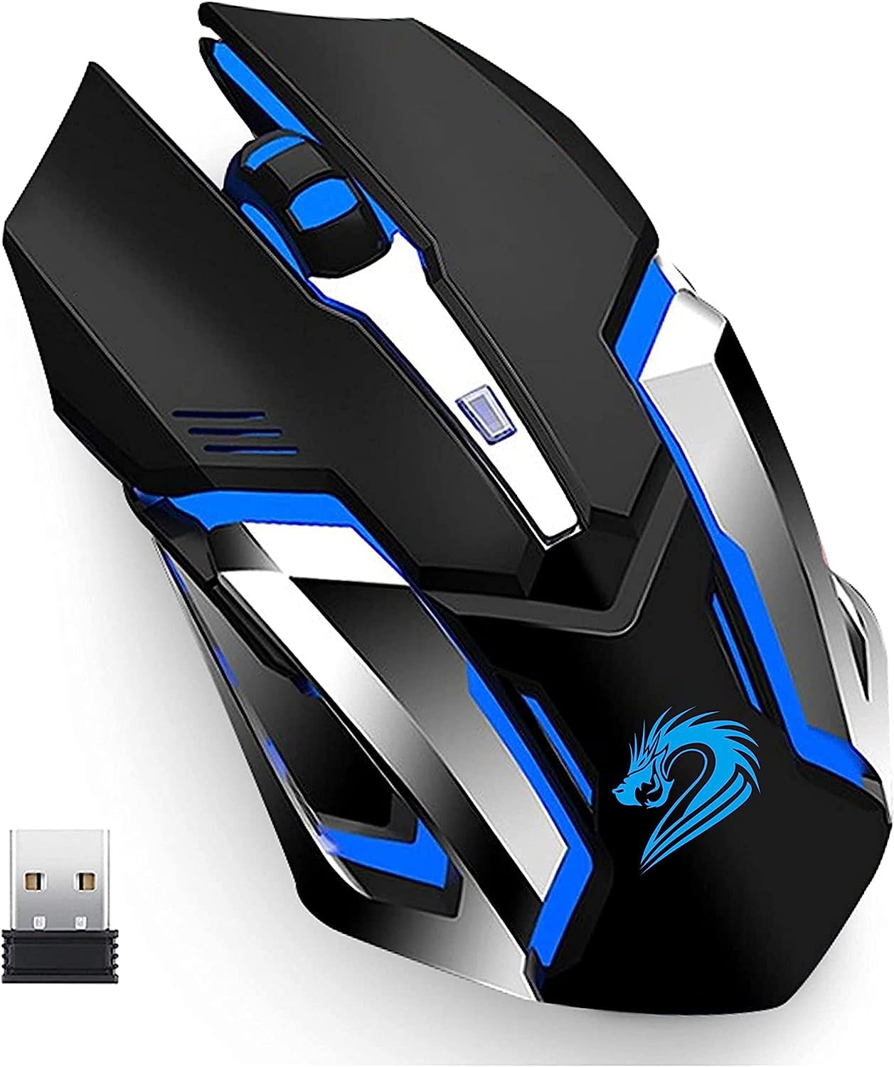 Uciefy Wireless LED Gaming Mouse Optical Rechargeable Silent Mice 6 ...