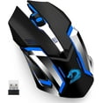 Uciefy Wireless LED Gaming Mouse Optical Rechargeable Silent Mice 6 ...