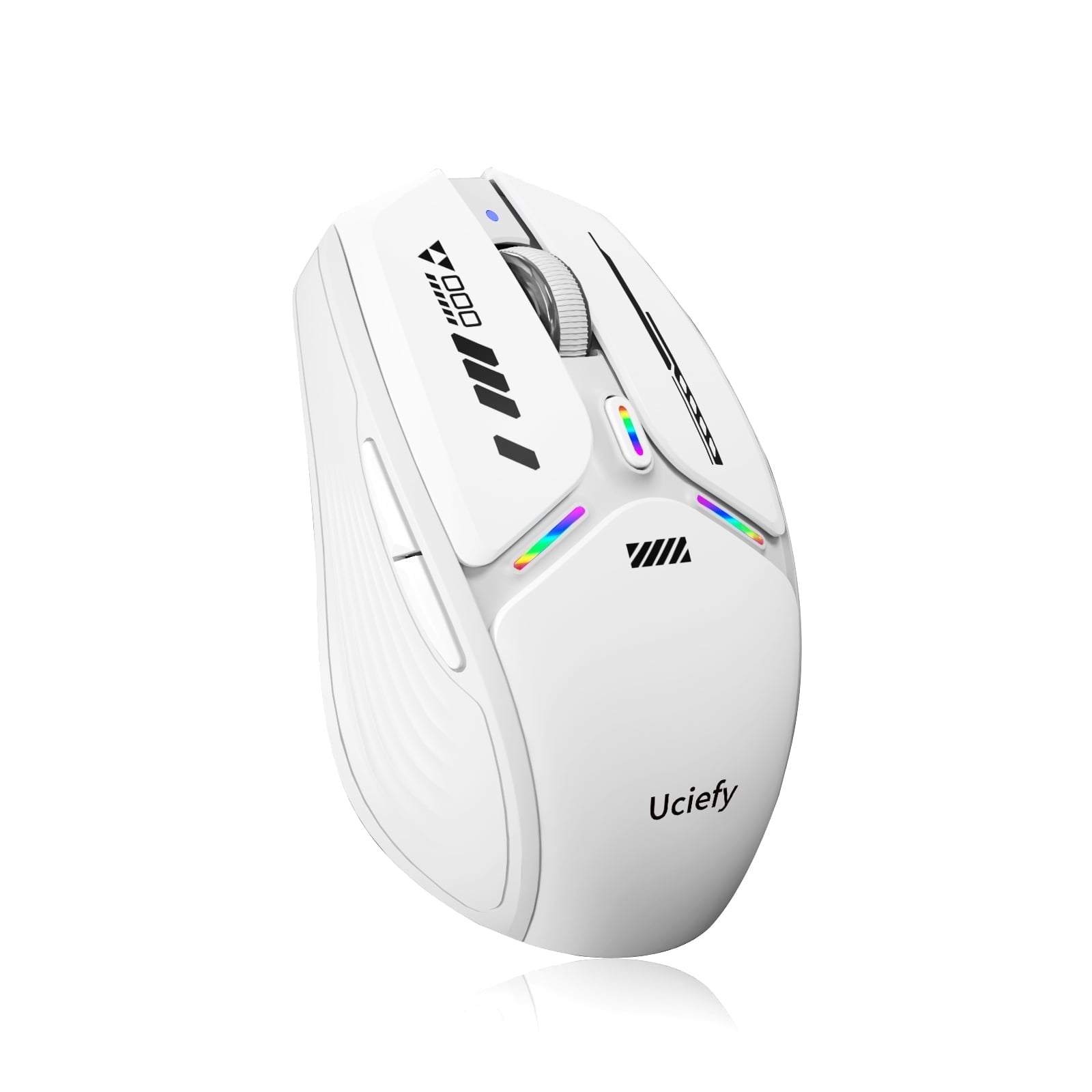 Uciefy Wireless Mouse with USB Receiver & Type-C Adapter, Rechargeable ...