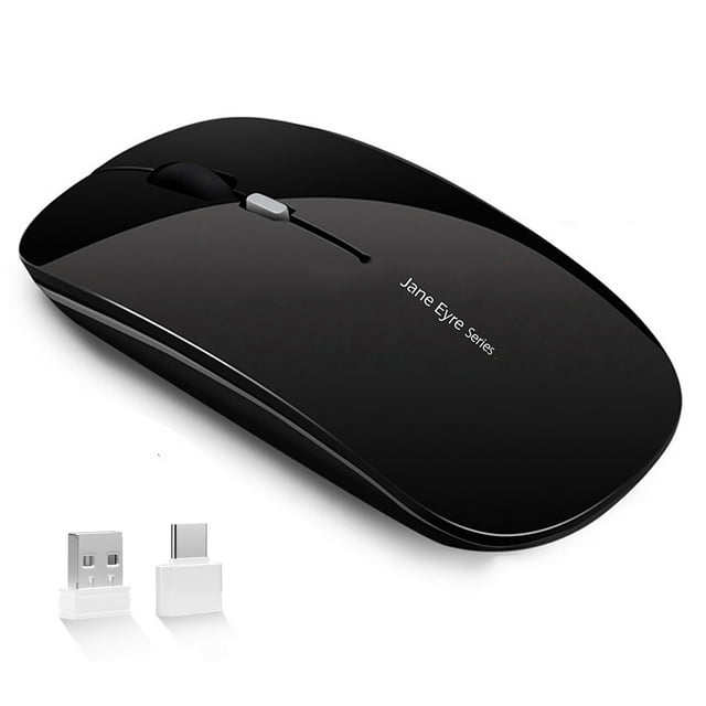 Uciefy Wireless Mouse Rechargeable Optical Mouse Slim Silent Mouse with ...
