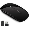 Uciefy Wireless Mouse Rechargeable Optical Mouse Slim Silent Mouse with ...