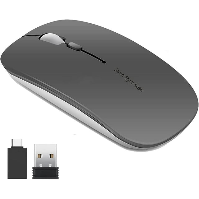 Uciefy Wireless Mouse Rechargeable Optical Mouse Slim Silent Mouse with ...