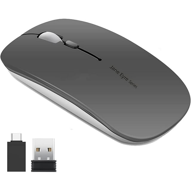 Uciefy Wireless Mouse Rechargeable Optical Mouse Slim Silent Mouse with ...