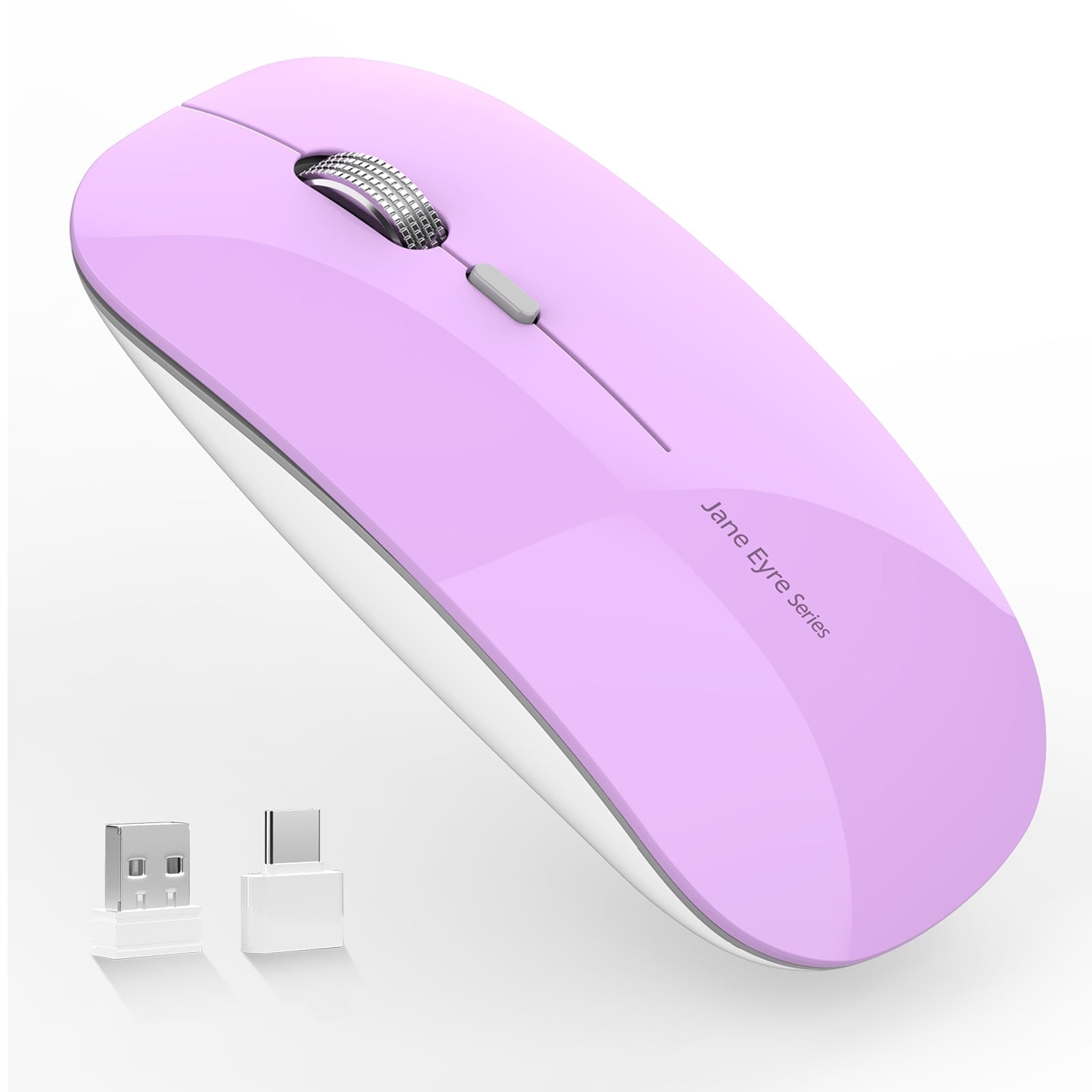 Uciefy Wireless Mouse, Slim Silent Optical Mouse, Rechargeable USB Type ...