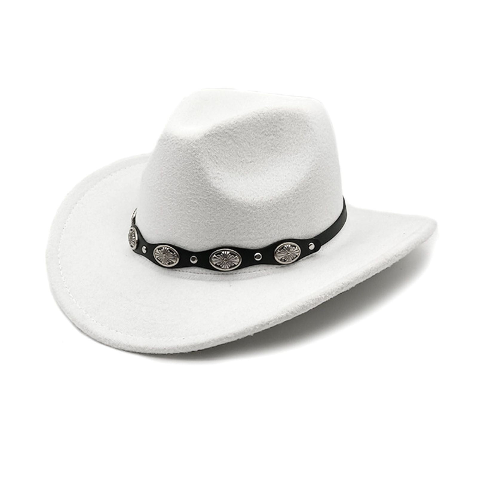 Uclet Large Cowboy Hats For Women Western Felt Cowboy Cowgirl Hat - Wide Brim Panama Jazz Fedora ...