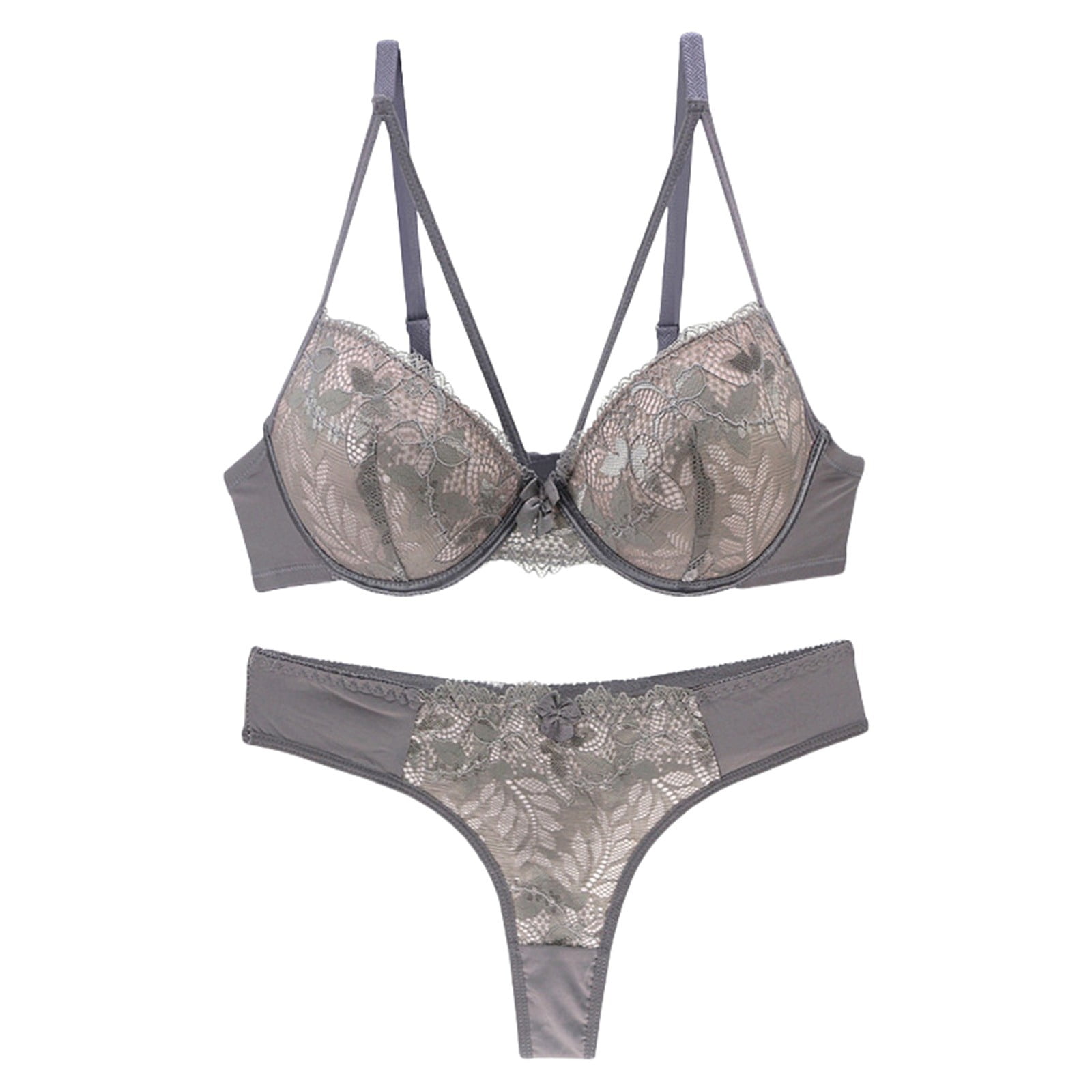 Uclet Matching Bra And Panty Sets Lace Bras For Women Plus Size Bra And ...