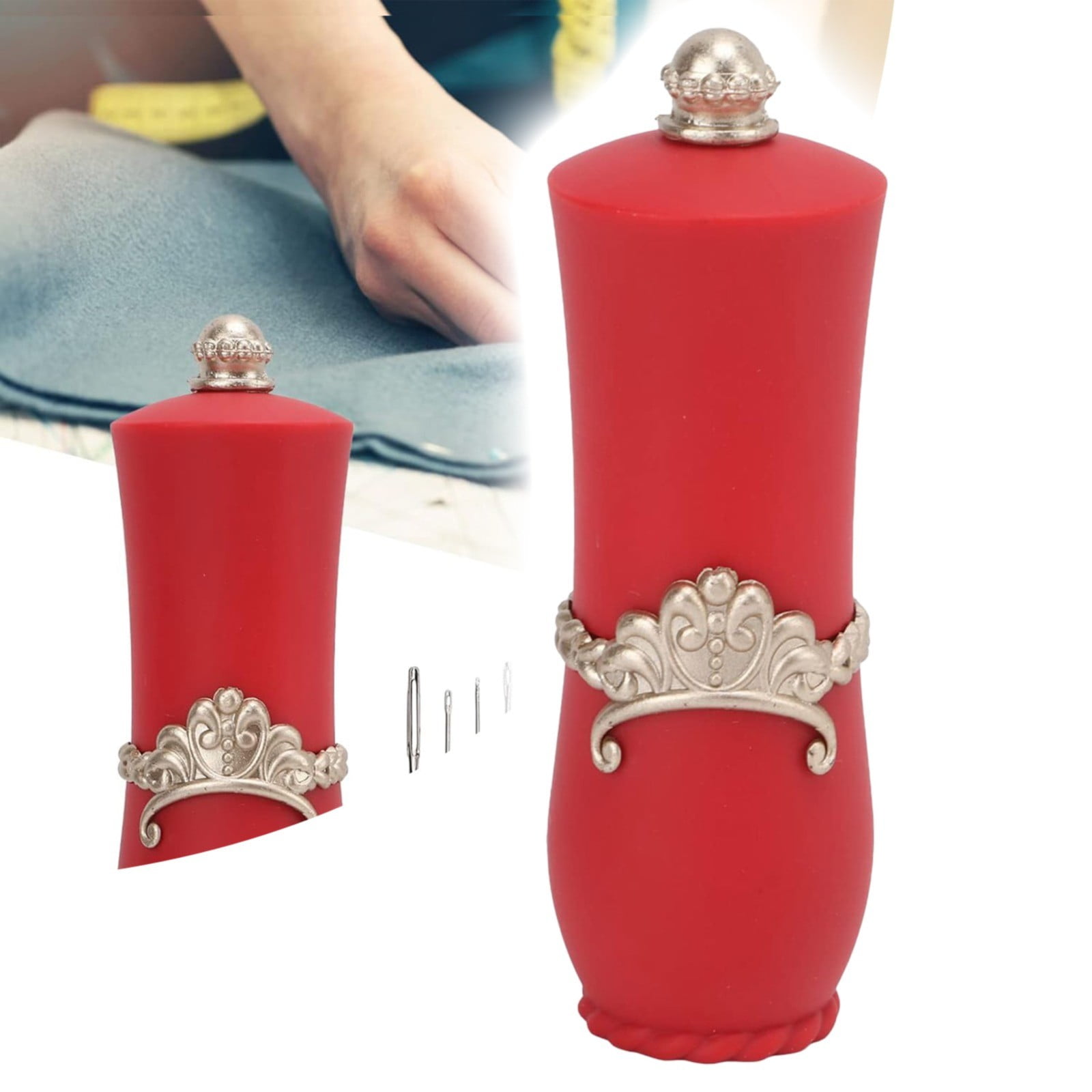 Uclet Needle and Thread Kit Lipstick Needle Barrel European Portable ...