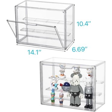 Desktop Storage Cabinet Shelf Freestanding Wooden Display Case Storage ...