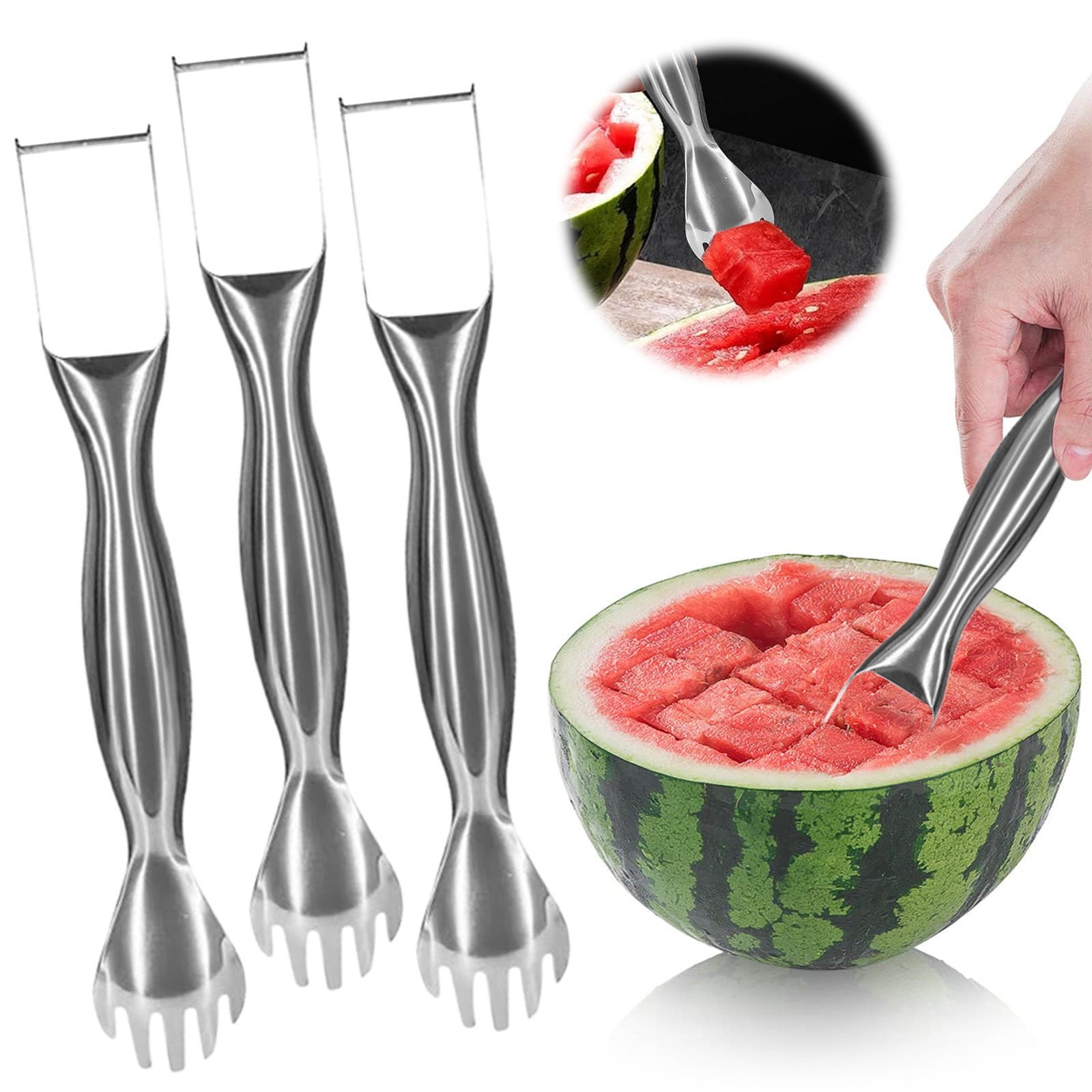 Uclet Vegetable Cutter Watermelon Cutter Stainless Steel 2 In 1 Fruit ...