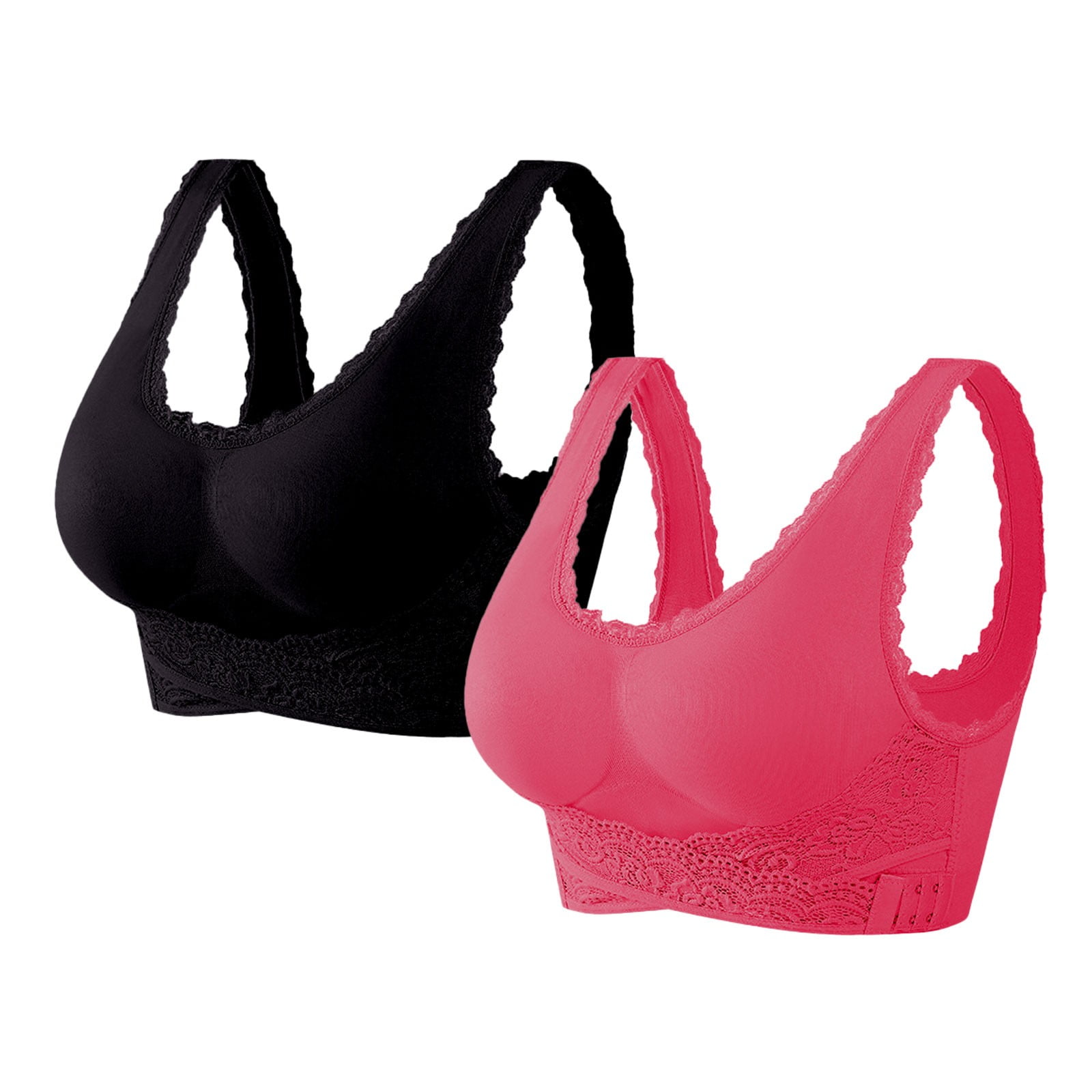Uclet Wireless Bras With Support And Lift Comfortable Bra Buttoned ...