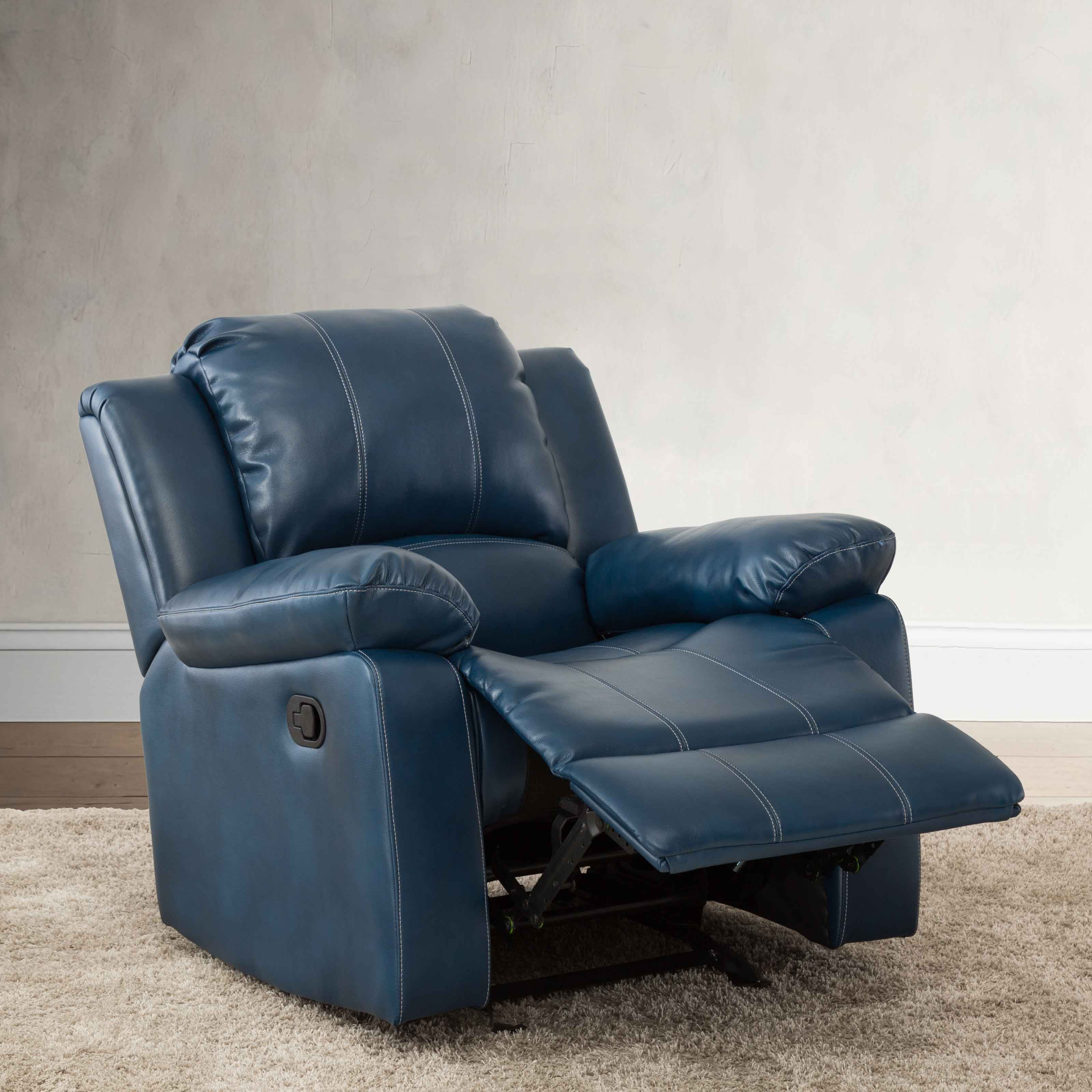 Ucloveria Genuine Leather Power Recliner, Home Theater Seating Lounge ...