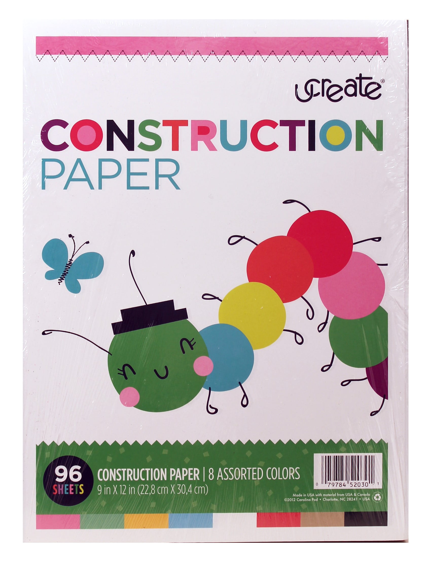Ucreate 696 9 x 12 in. Construction Paper Set - Assorted Color ...
