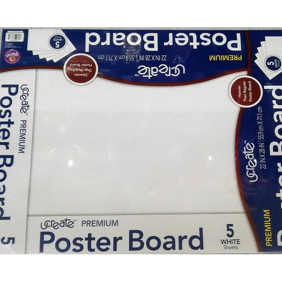 White Poster Board in Presentation Boards & Presentation Easels ...