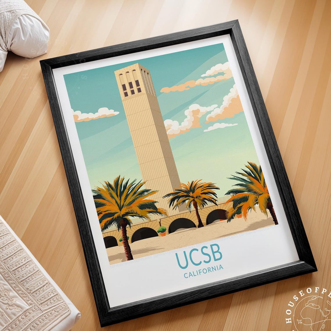 Ucsb, University Of California Santa Barbara Poster, University Campus ...