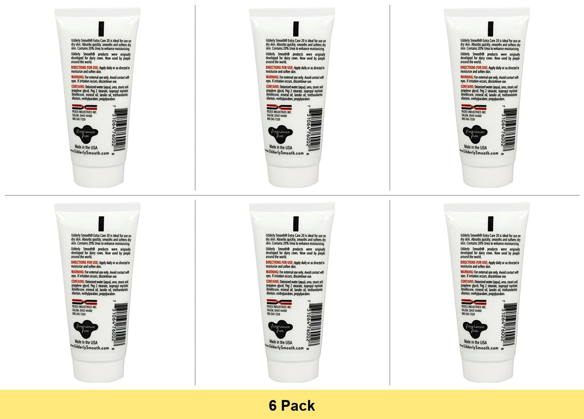 Udderly Smooth Hand & Body Cream with 20% Urea, Replenishing - 2 oz - 6 ...