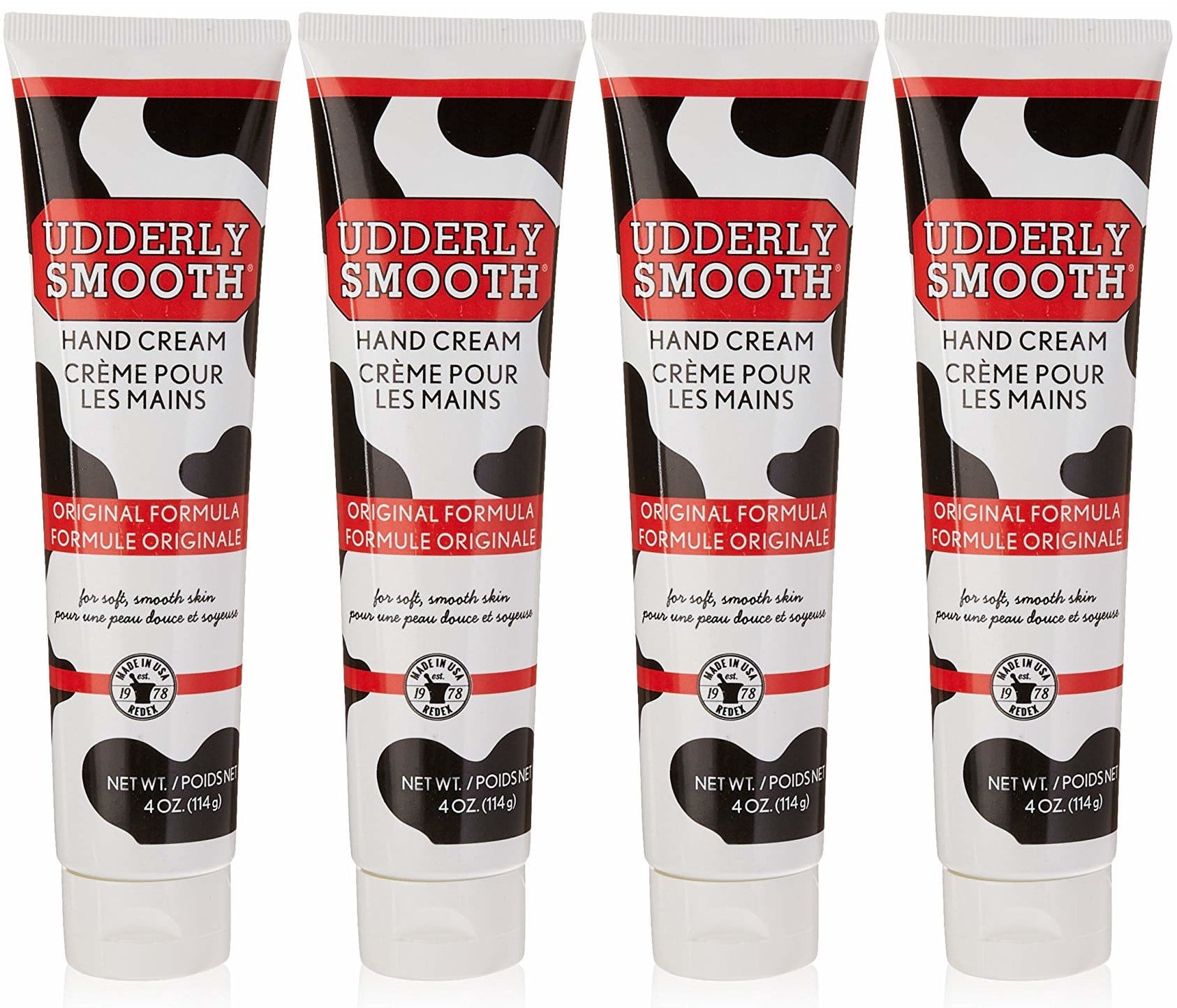 Udderly Smooth Hand Cream 4 oz Pack of 4 - Walmart.com