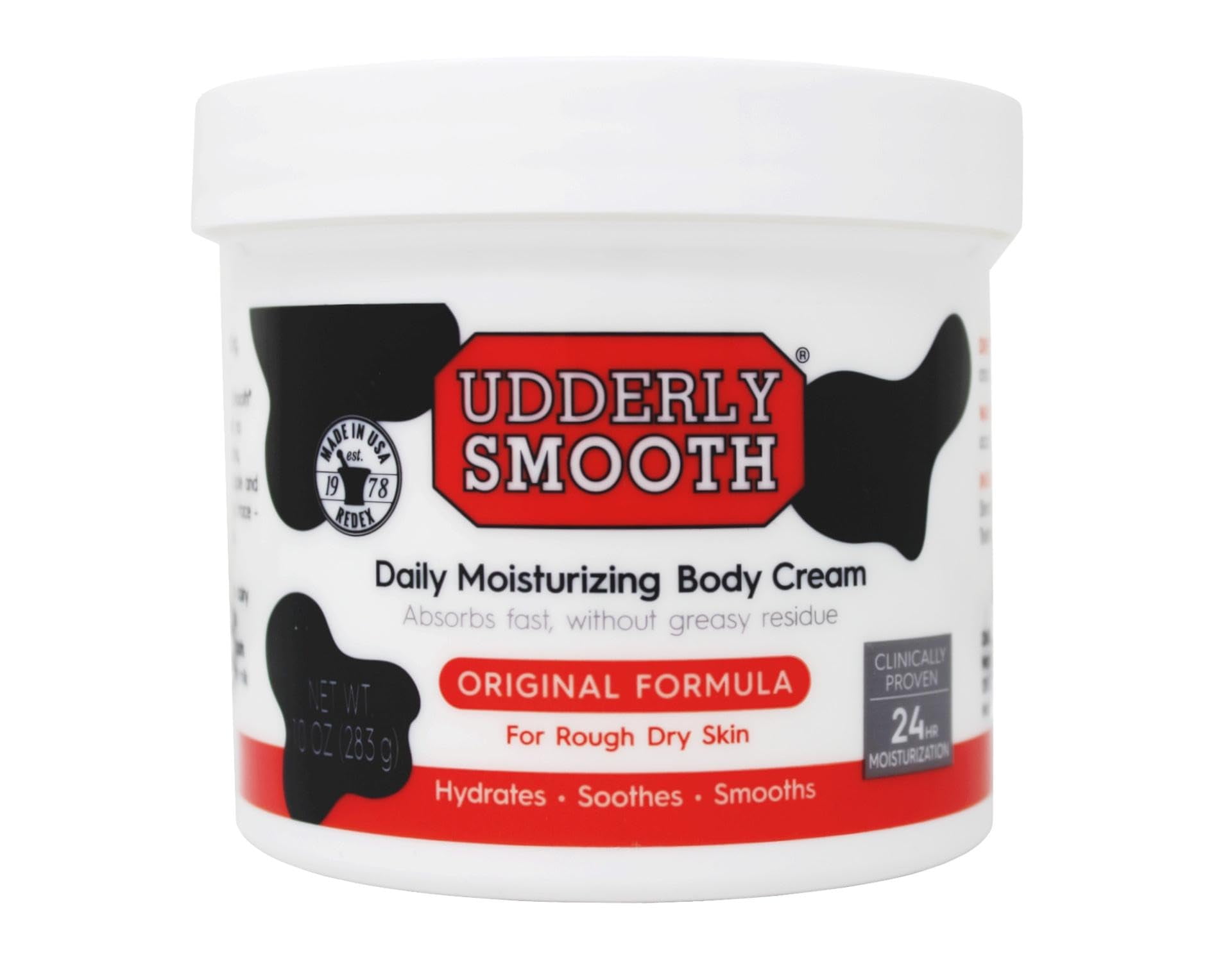 Udderly Smooth Udder Cream, TSF6 Skin Moisturizer, 10 Ounce Jar ...