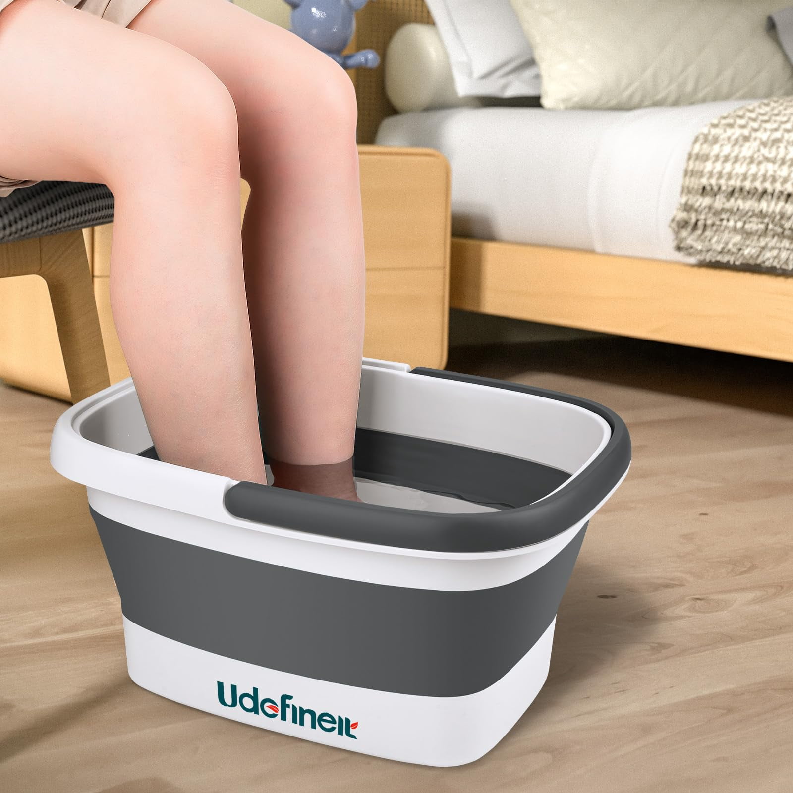 Udefineit Collapsible Foot Soaking AIF9 Tub with Handle, Gallons ...