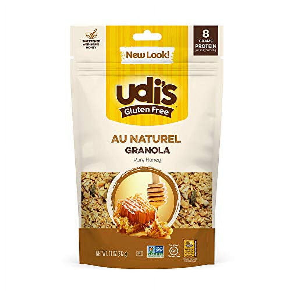 Udi's Gluten Free Au Naturel Granola, Dairy Free and Egg Free, Pure ...