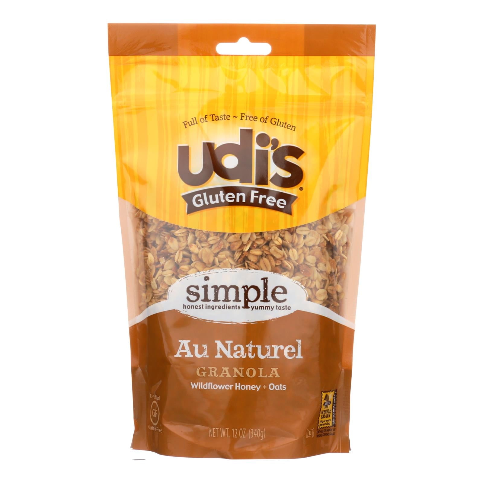 Udi's Granola, Au Naturel - Case of 6 - 11 OZ - Walmart.com