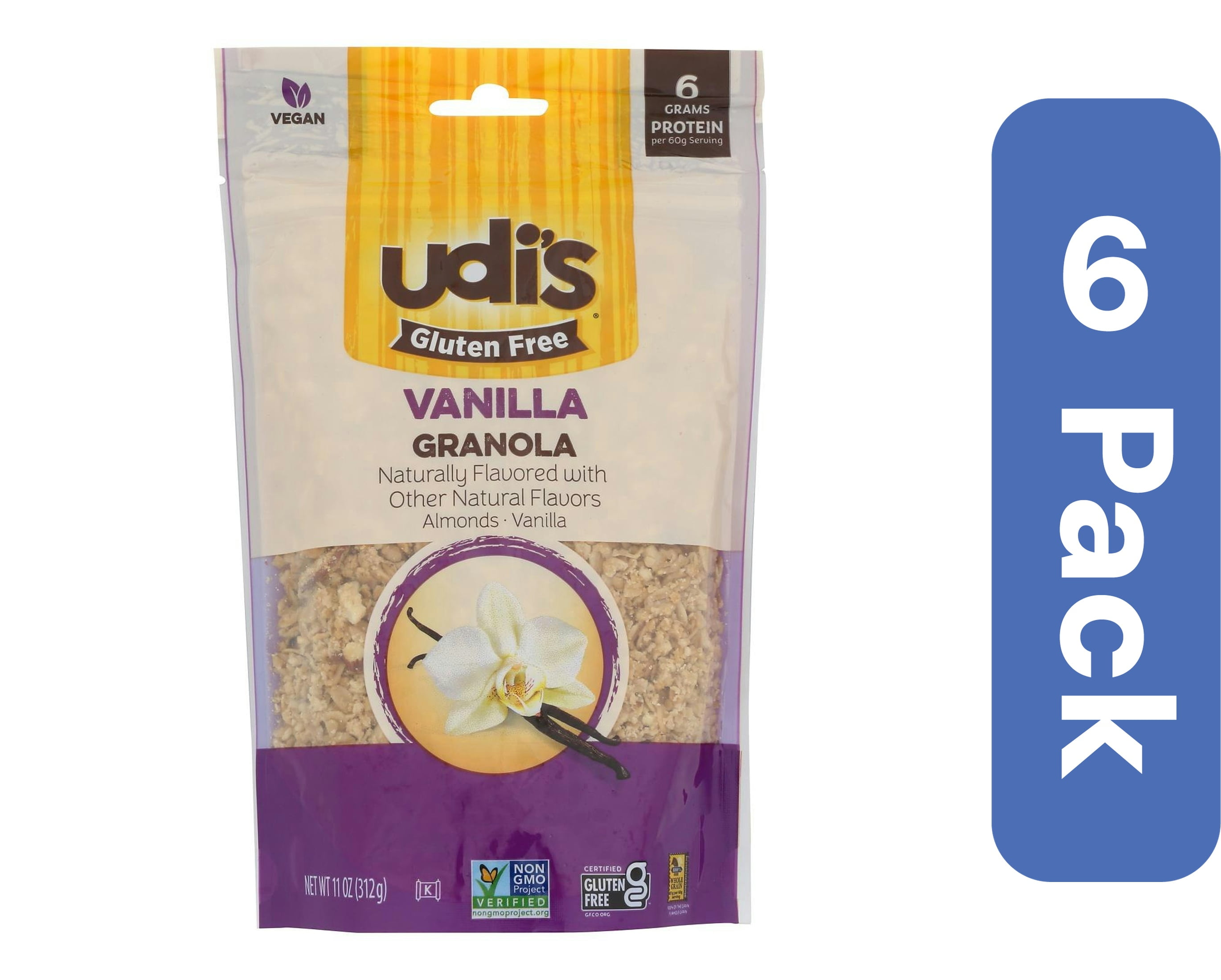 Udi's Vanilla Granola 11 oz (Pack Of 6) - Walmart.com
