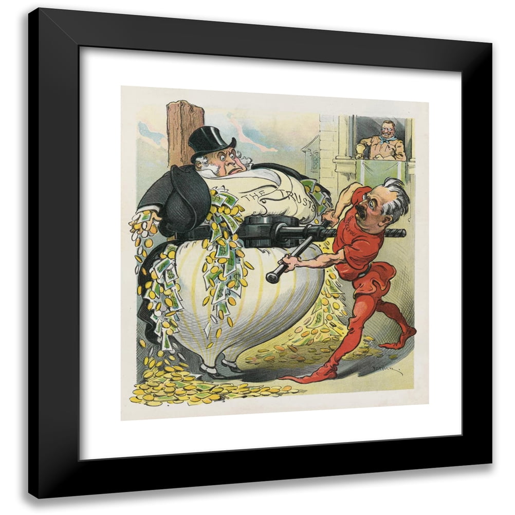 Udo Keppler 12x13 Black Modern Framed Museum Art Print Titled - Putting ...