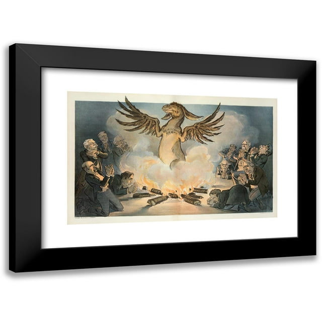 Udo Keppler 18x13 Black Modern Framed Museum Art Print Titled - Fire ...