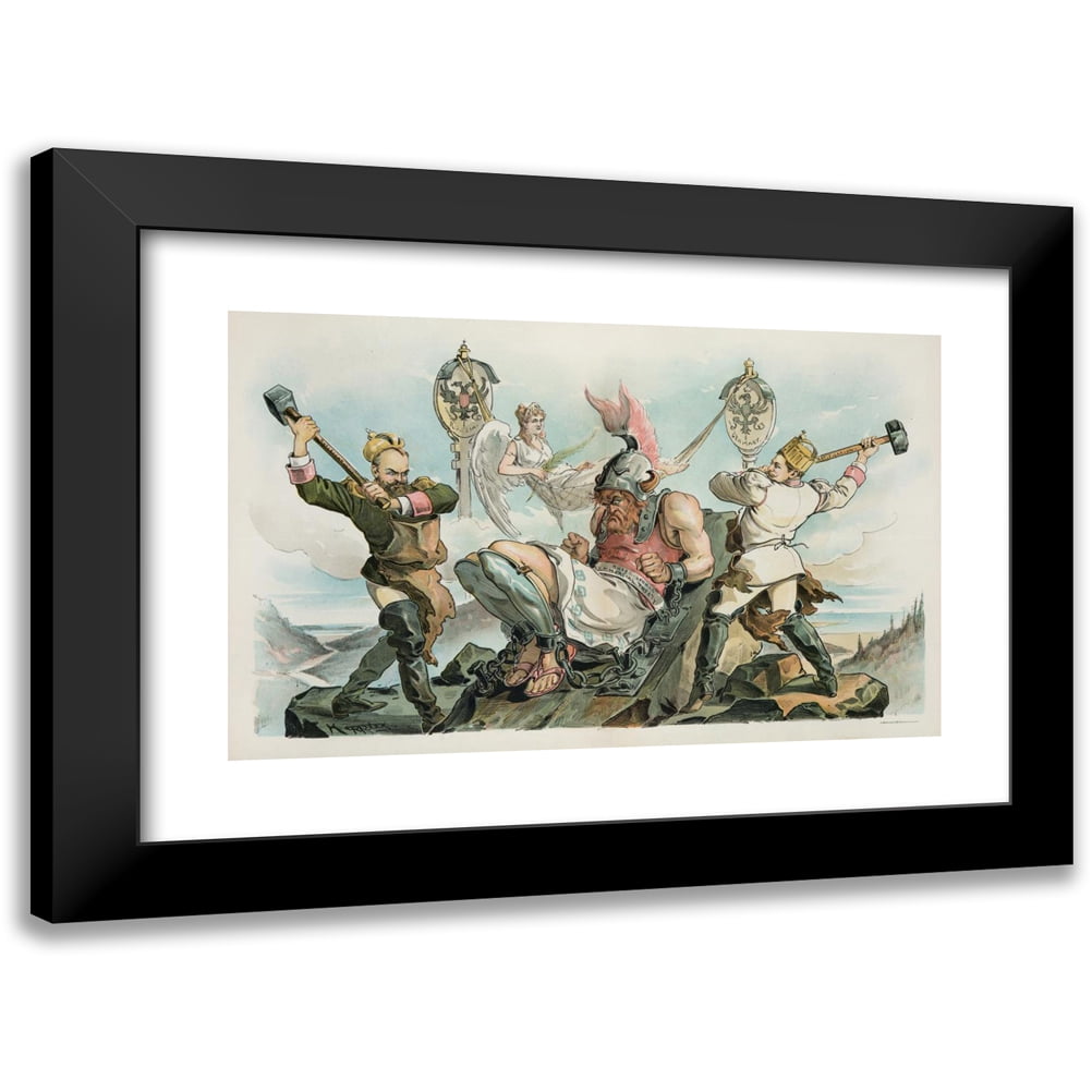 Udo Keppler 24x17 Black Modern Framed Museum Art Print Titled - Chained ...