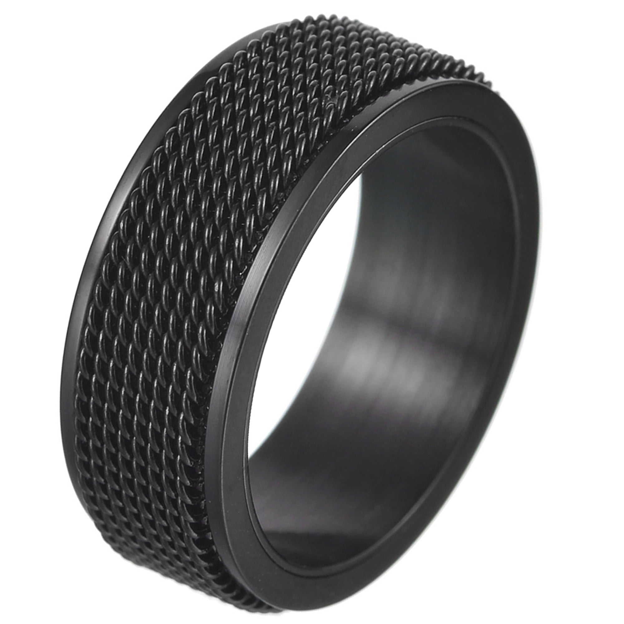 Udolfly Mens Fidget Rings Anxiety Rings for Men Womens Chain Spinner ...