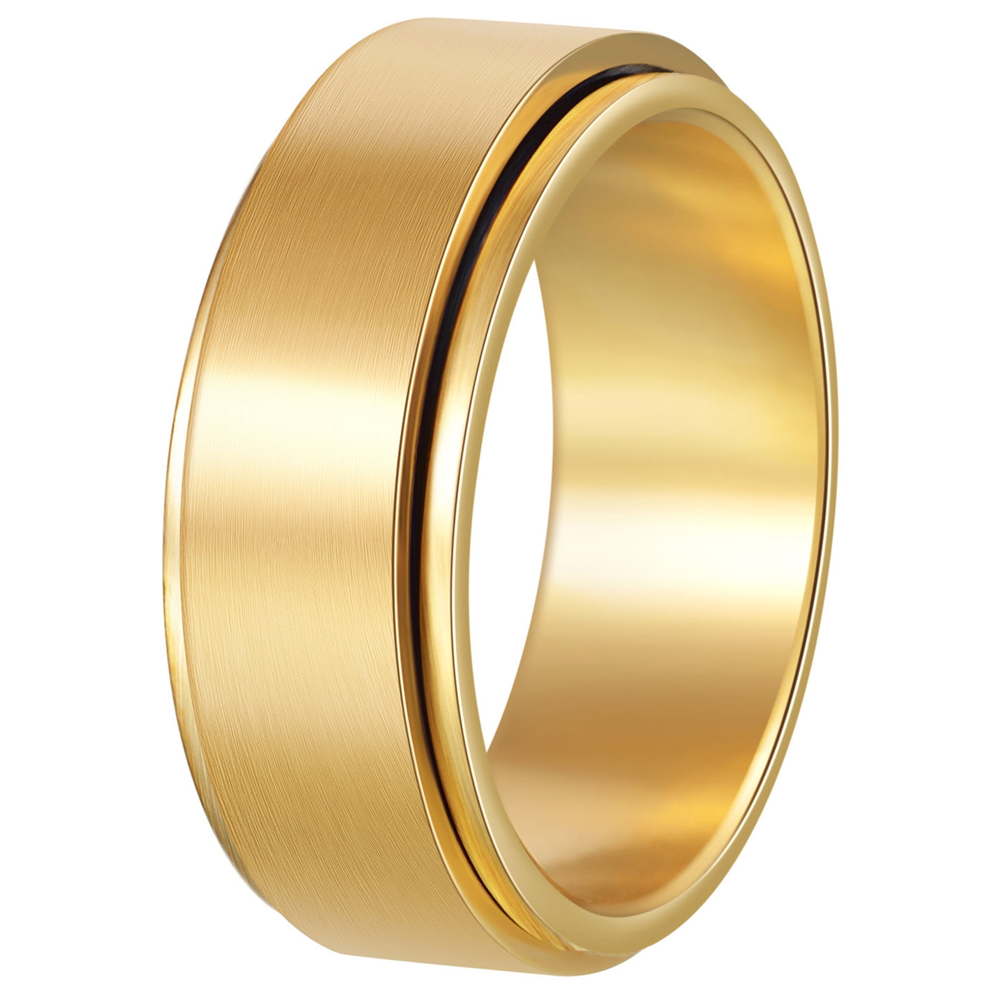 Udolfly Mens Fidget Rings Anxiety Rings for Men Womens Chain Spinner ...