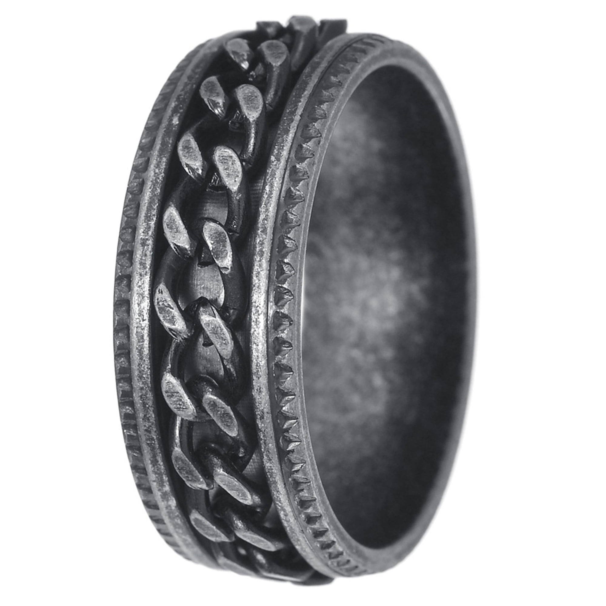 Udolfly Mens Fidget Rings Anxiety Rings for Men Womens Chain Spinner ...