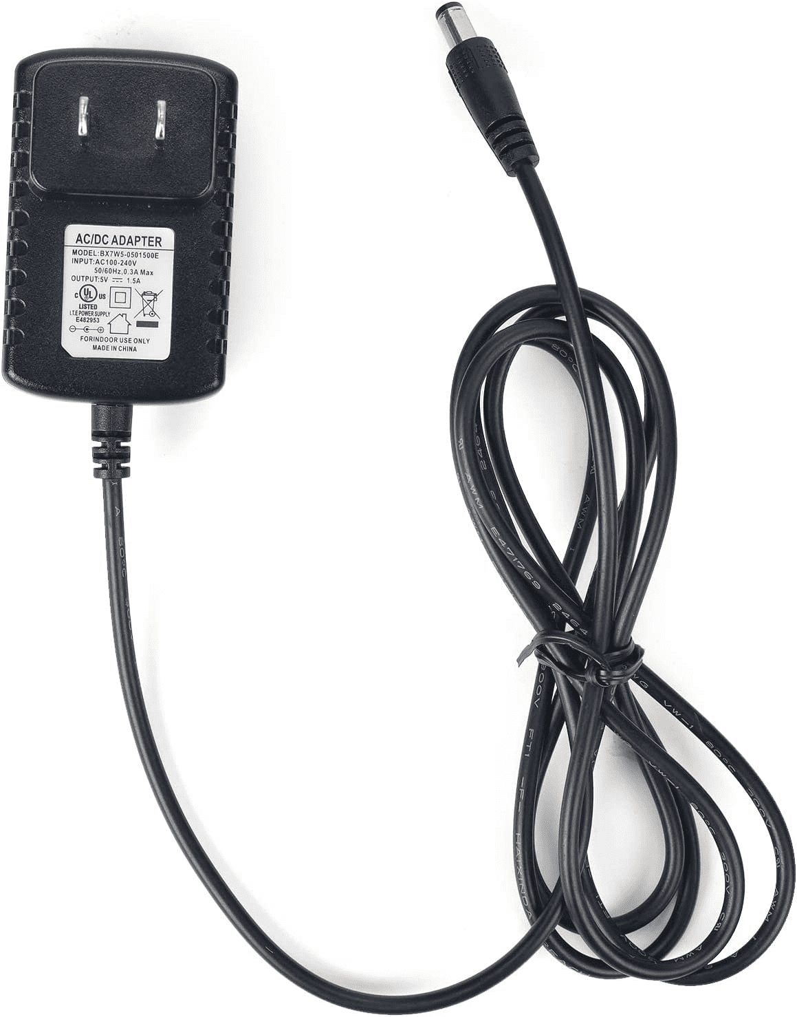 Udreamer AC to DC Power Supply Adapter 100V~240V Input Output 5V 1.5A ...