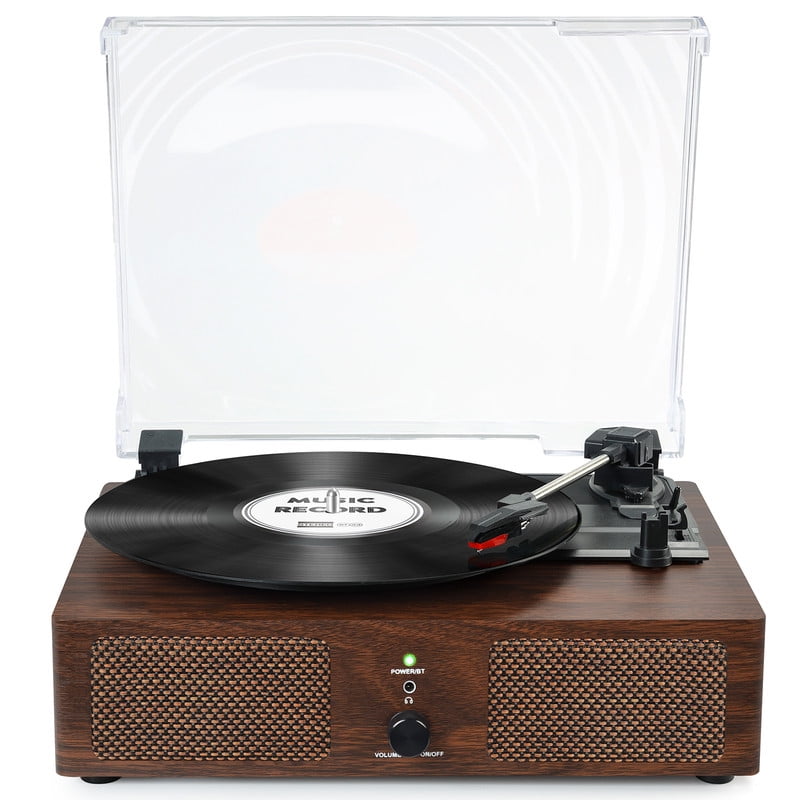 Udreamer Record Player Turntable Vinyl Record Player With Bluetooth Vintage Audio Turntables ...