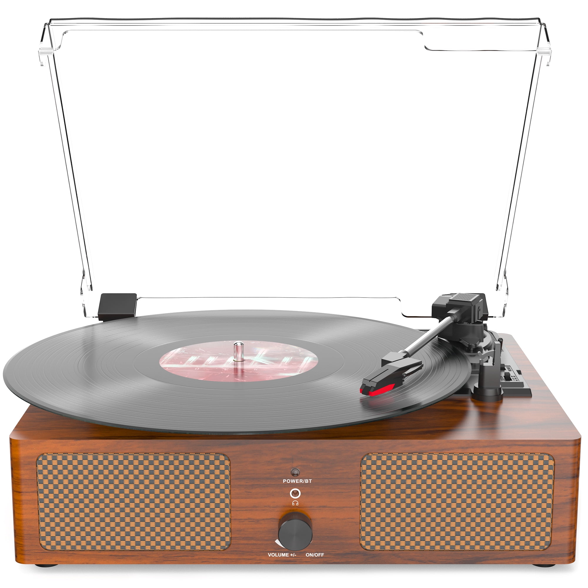 Udreamer Vinyl Record Player With Bluetooth Vintage Audio Turntable ...