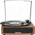 Udreamer Vinyl Record Player with Bluetooth, All In One 3-Speed Vintage ...